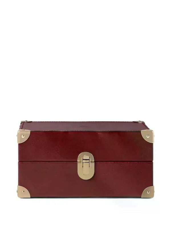 Brunello Cucinelli Burnished Calfskin Watch Organiser - Red
