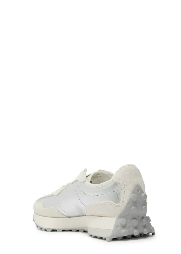 NEW BALANCE 327 Panelled Metallic Leather Sneakers