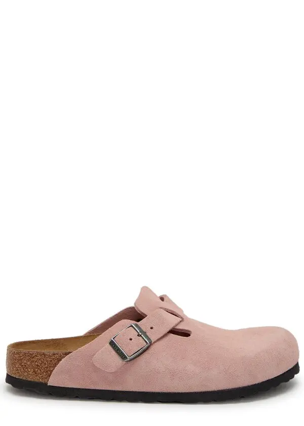 BIRKENSTOCK Boston Brushed Suede Clogs