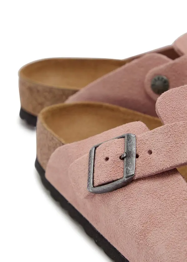 BIRKENSTOCK Boston Brushed Suede Clogs