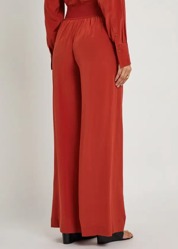 JOSEPH Rihani Wide-leg Silk Trousers