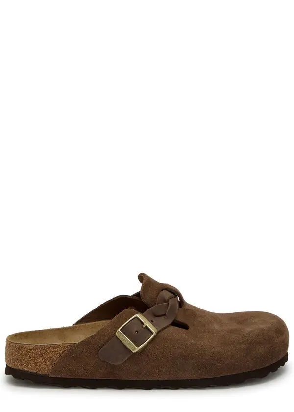 BIRKENSTOCK Boston Braided Suede Clogs