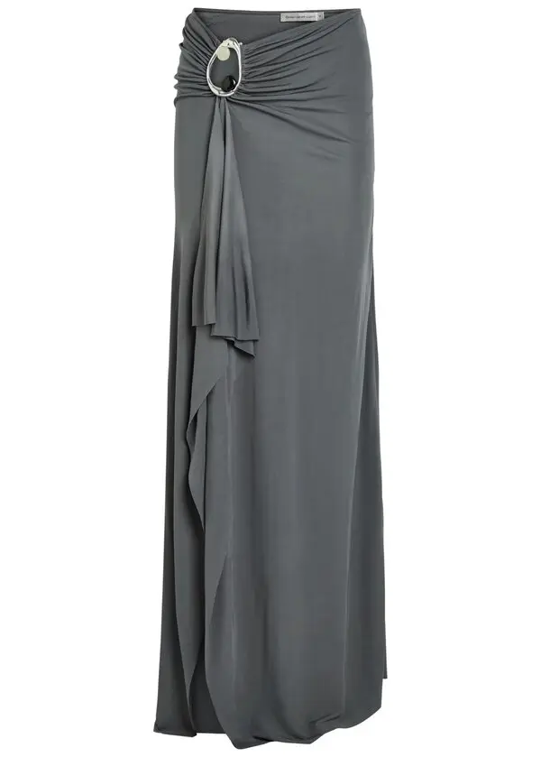 Christopher Esber Orica Cut-out Jersey Maxi Skirt