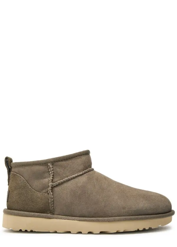 UGG Classic Ultra Mini Suede Boots - Brown