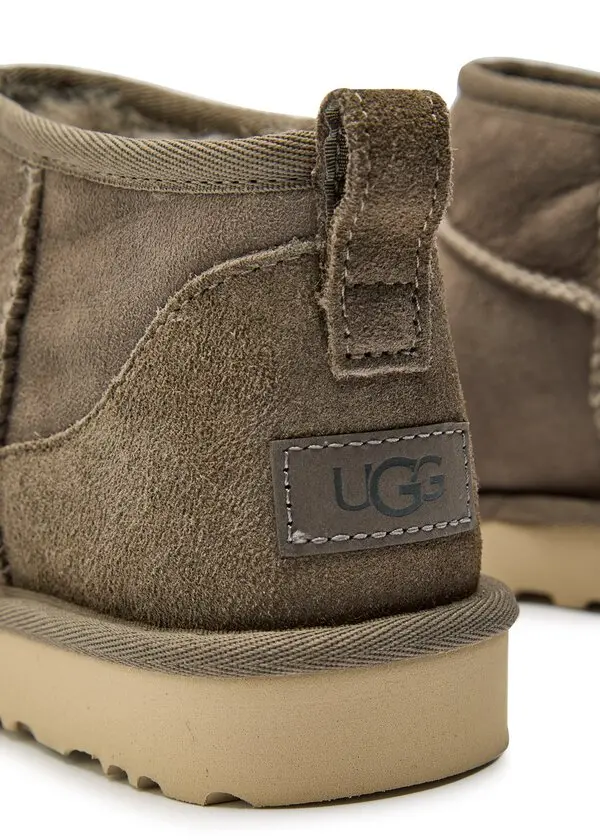 UGG Classic Ultra Mini Suede Boots - Brown