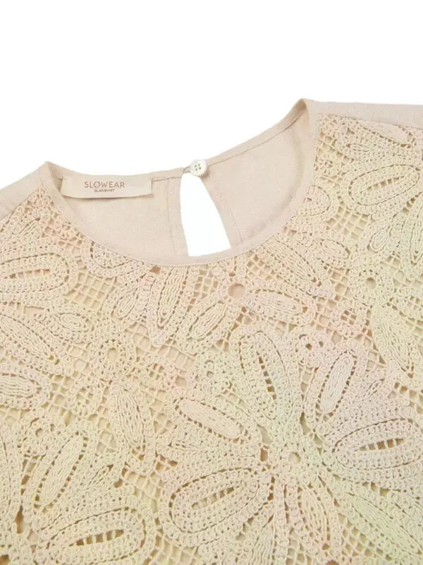 GLANSHIRT Macramé-lace Top