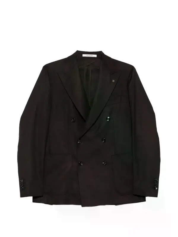 Tagliatore Double-breasted Peak-lapel Blazer - Brown