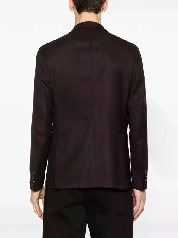 Tagliatore Double-breasted Peak-lapel Blazer - Brown