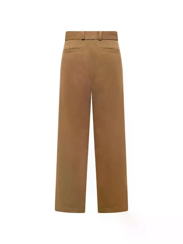 LANEUS Belted Wide Leg Trousers