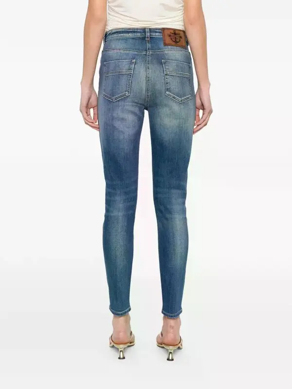 Elisabetta Franchi High Waist Slim Fit Jeans