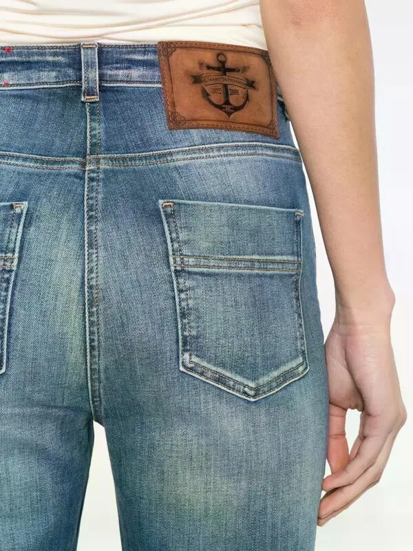 Elisabetta Franchi High Waist Slim Fit Jeans