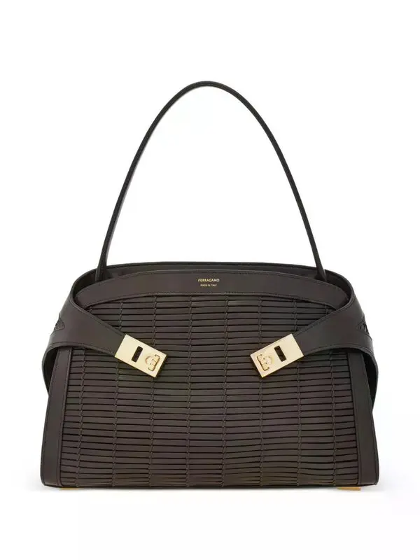 FERRAGAMO Hug Soft Woven-design Tote Bag