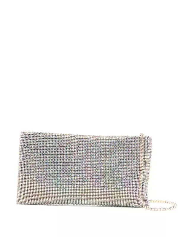 Benedetta Bruzziches Crystal-embellished Clutch - Silver