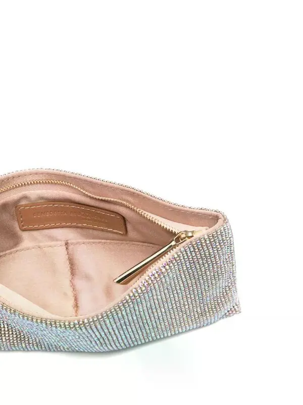 Benedetta Bruzziches Crystal-embellished Clutch - Silver