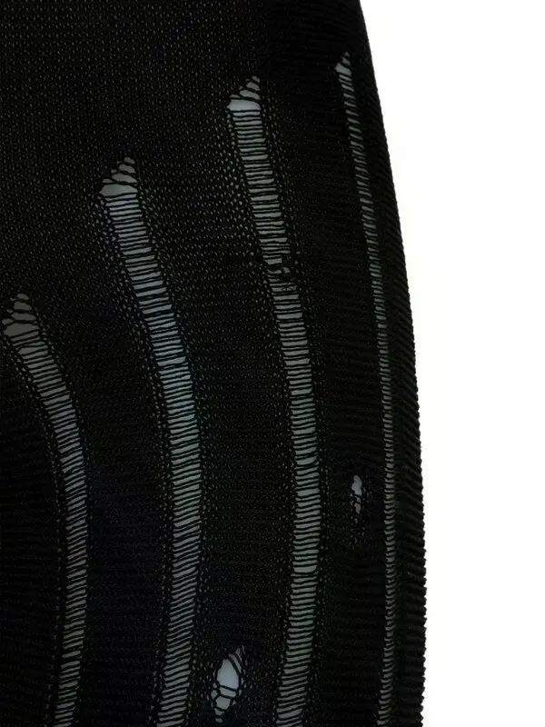 LANEUS Knitted Flared Trousers