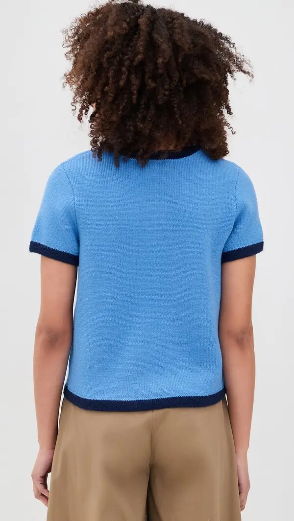 English Factory Color Block Knit Top