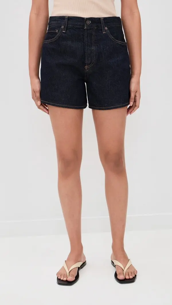 AGOLDE Leith Low Slung Relaxed Fit Shorts - Rinse