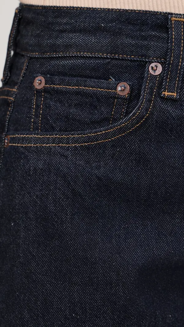 AGOLDE Leith Low Slung Relaxed Fit Shorts - Rinse
