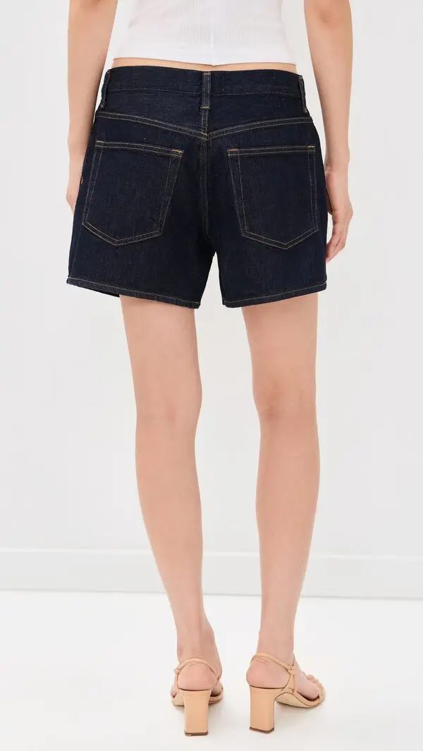 AGOLDE Leith Low Slung Relaxed Fit Shorts - Rinse