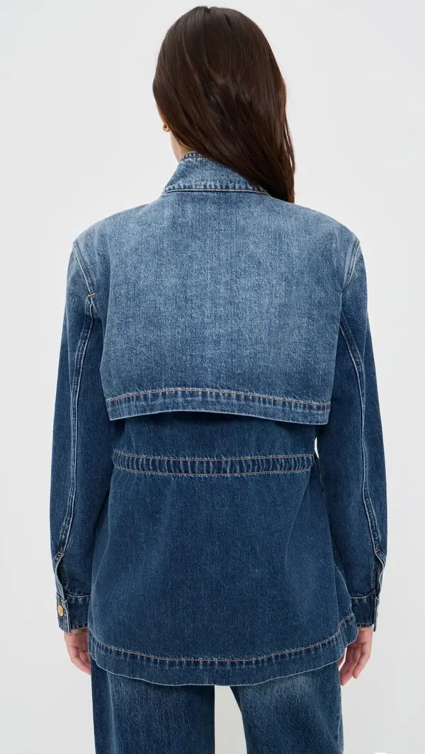 Veronica Beard Denim Anorak Jacket