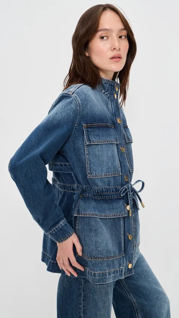 Veronica Beard Denim Anorak Jacket