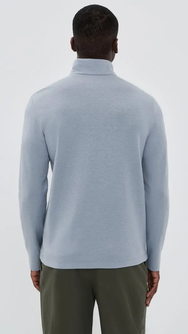 Vince Cotton Blend Quarter Zip Pullover