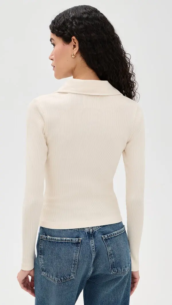 Citizens Of Humanity Brea Polo Knit Top - Dune