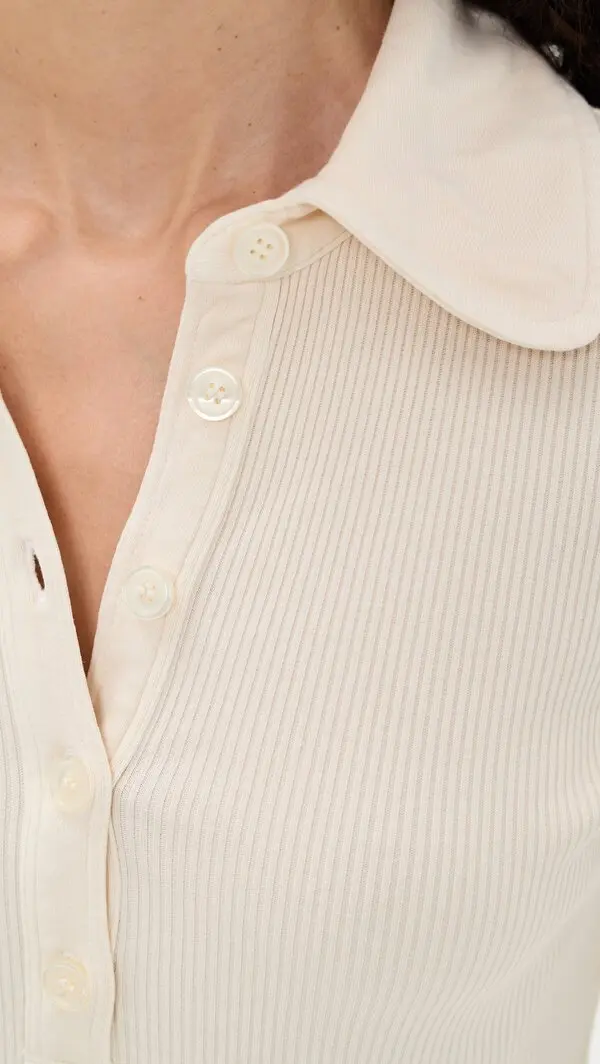 Citizens Of Humanity Brea Polo Knit Top - Dune