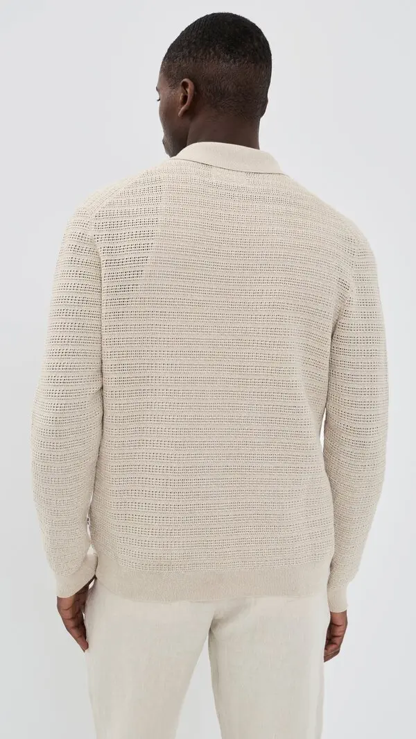 Nn07 Gustav Zip Sweater - Ivory Moulin