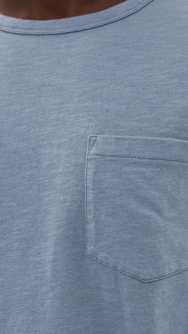 Faherty Brand Sunwashed Pocket Tee - Flint