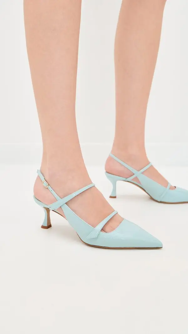 ALEXANDRE BIRMAN Tita Slingback Heels 60mm - Dust Blue