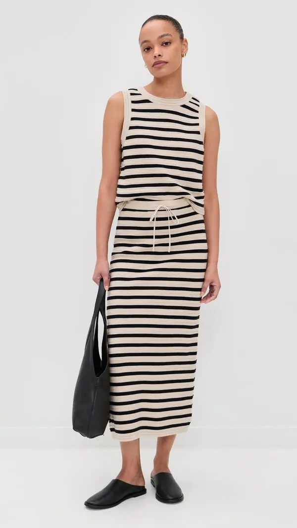 Z Supply Striped Knit Skirt