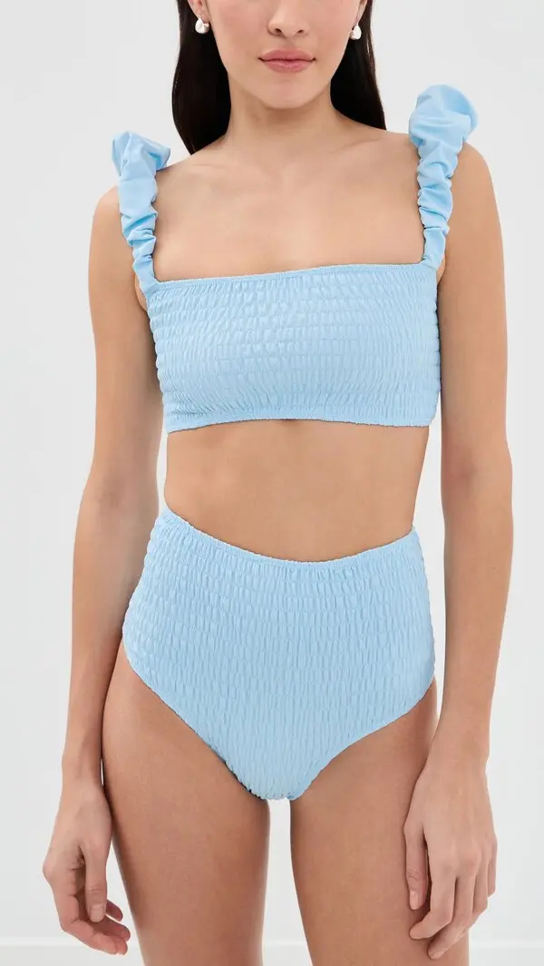 Sea Amabel Smocked Bikini Bottom