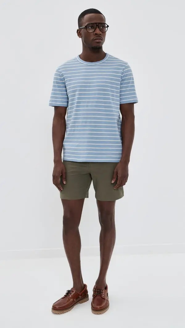 Faherty Brand Activewear Jersey Shorts - Surplus Olive