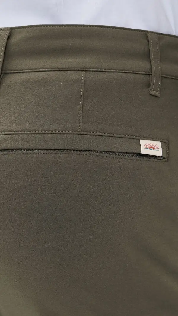 Faherty Brand Activewear Jersey Shorts - Surplus Olive