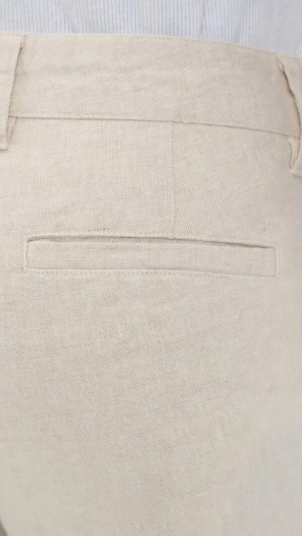 Nn07 Aden Linen Trousers - Oat