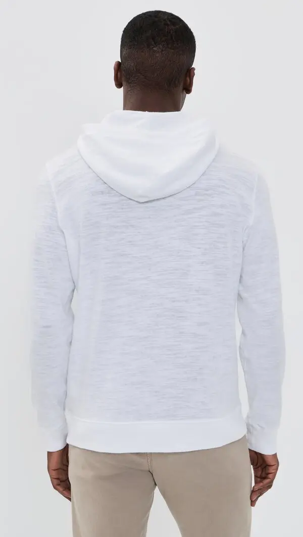 Faherty Brand Sunwashed Slub Hoodie - White