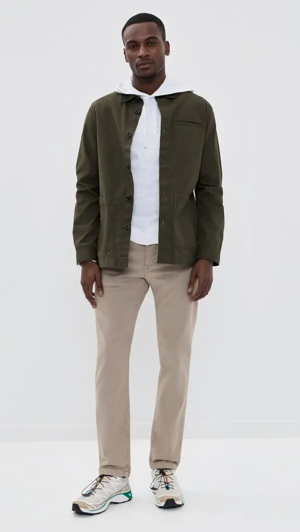 Faherty Brand Sunwashed Slub Hoodie - White