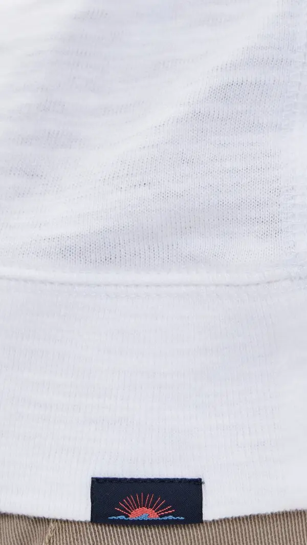 Faherty Brand Sunwashed Slub Hoodie - White