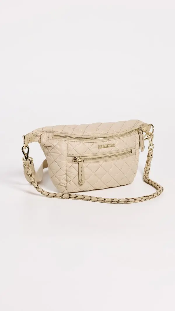 Mz Wallace Small Crosby Sling Bag - Buff