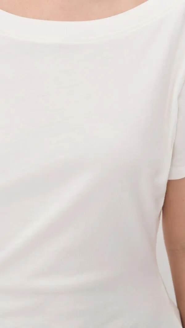 EB DENIM Elena Off-shoulder Tee - White