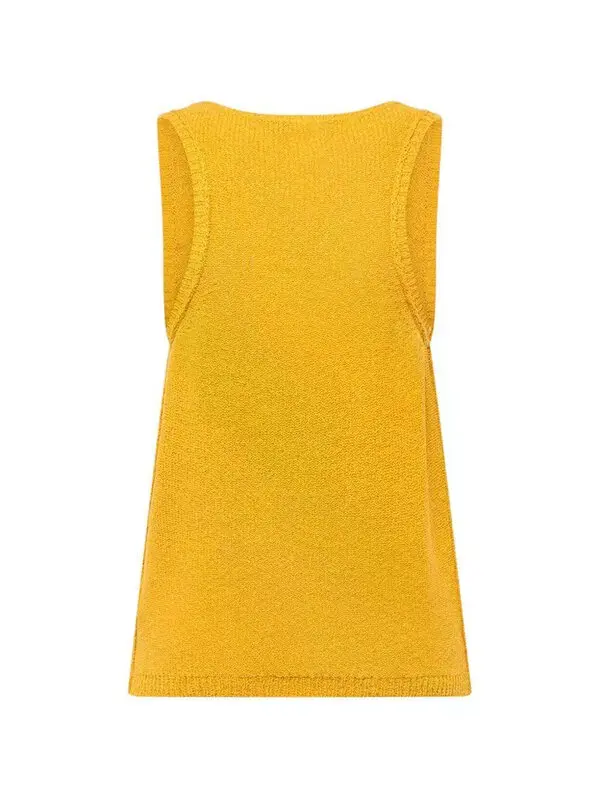 LANEUS V-neck Knitted Sleeveless Top