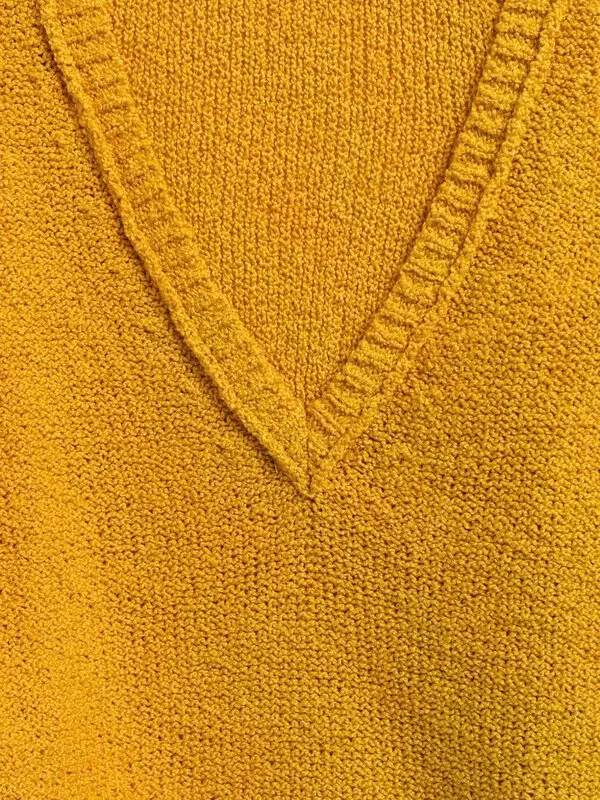 LANEUS V-neck Knitted Sleeveless Top