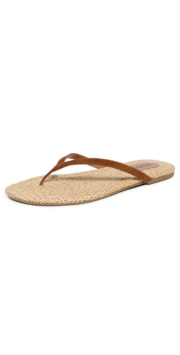Staud Freja Thong Sandals - Tabac