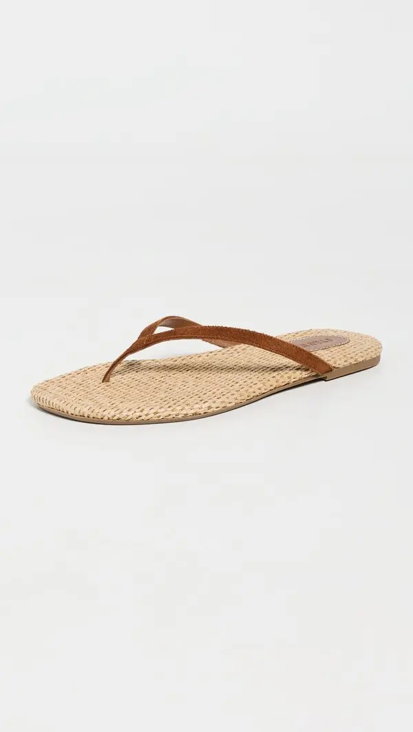 Staud Freja Thong Sandals - Tabac