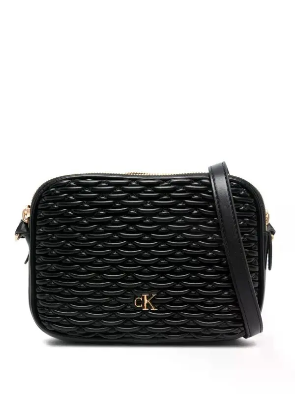 Calvin Klein Pleated Double Zip Crossbody Bag