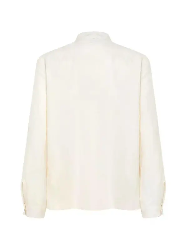 LANEUS Buttoned Pocket Overshirt - Neutrals
