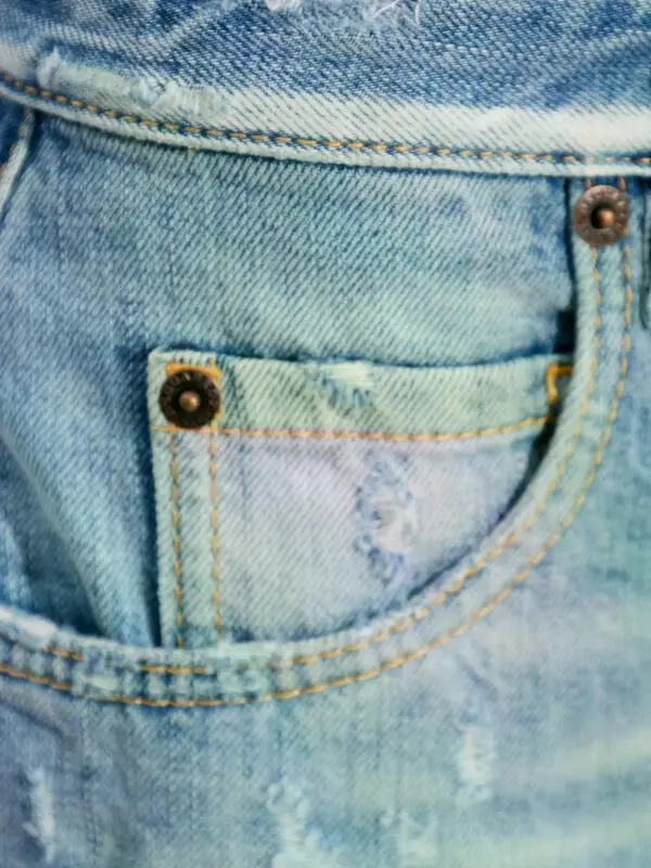 Dsquared2 Distressed Denim Shorts