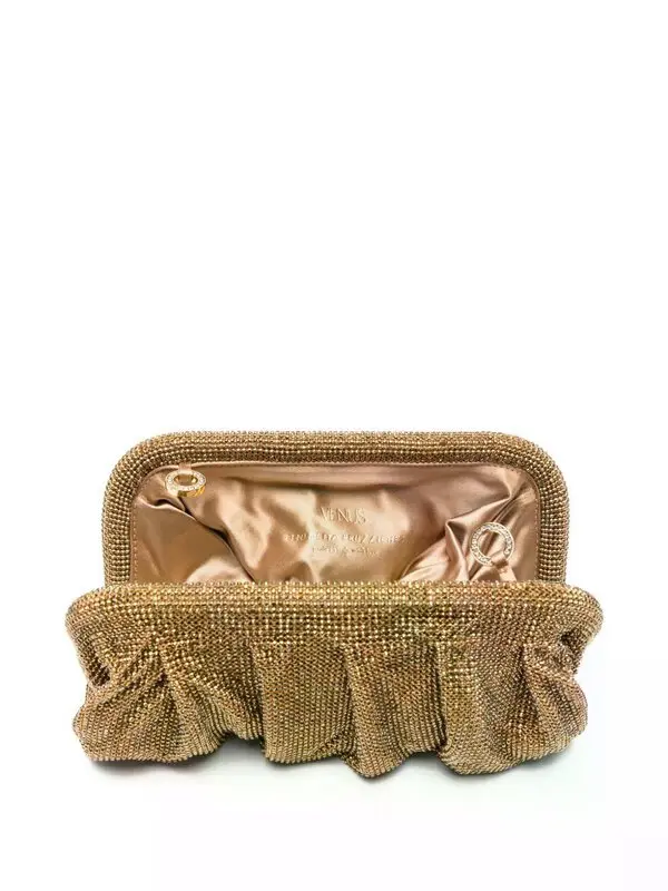 Benedetta Bruzziches Crystal Embellished Chain Tote - Gold