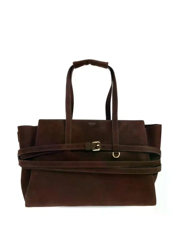Moschino Tie Me Tote Bag - Brown